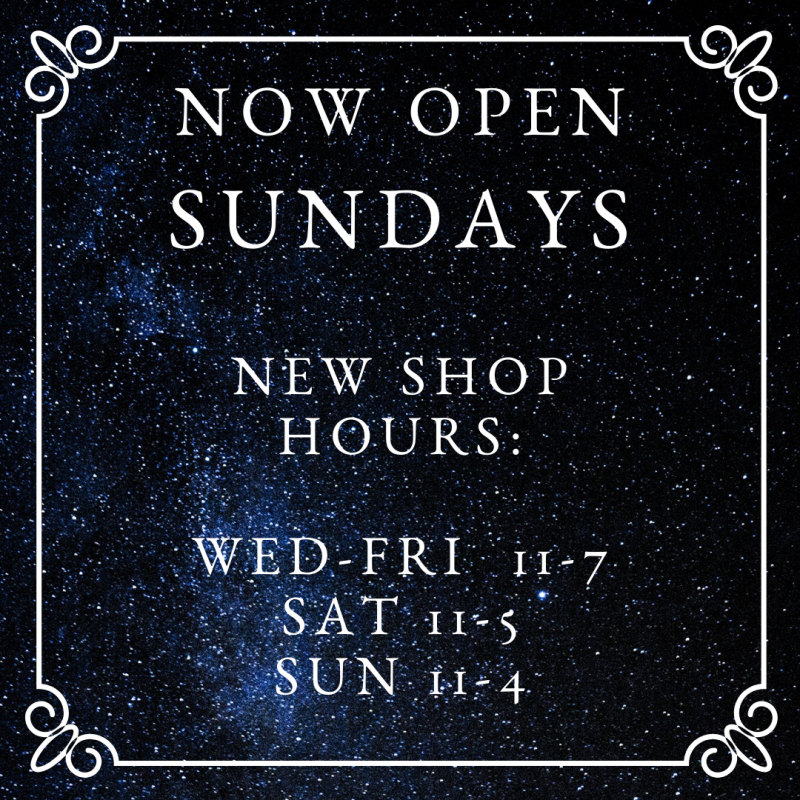 Now open Sundays! | STAR + SPLENDOR